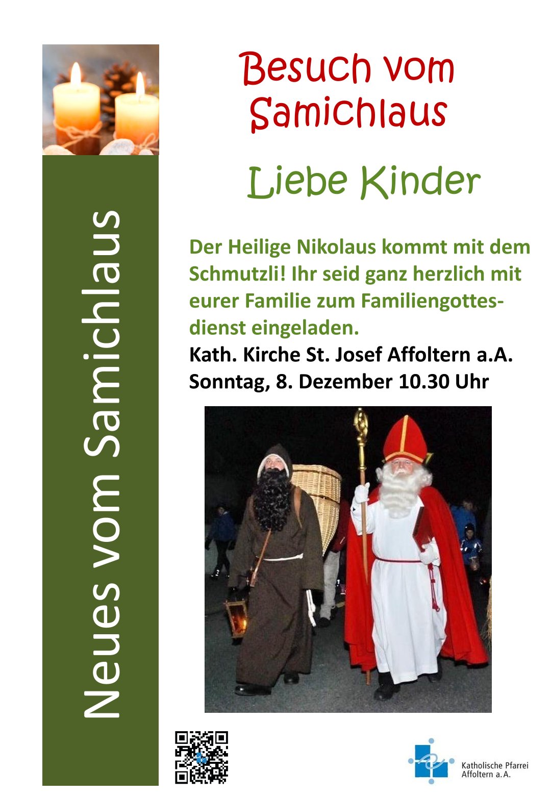 Besuch vom Samichlaus, Kath. Pfarrei St. Josef & St. Antonius Affoltern a.A